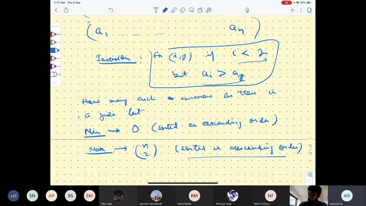 Algorithms, Lecture 14: Divide and Conquer (II): Counting Inversions - YouTube