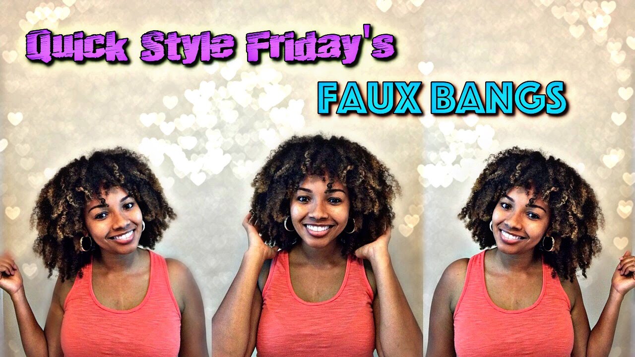QUICK STYLE FRIDAY'S: Faux Bangs - YouTube