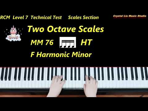RCM Level 7 Piano Exam, Technical Test, Scales Section, Piano Tutorial ...