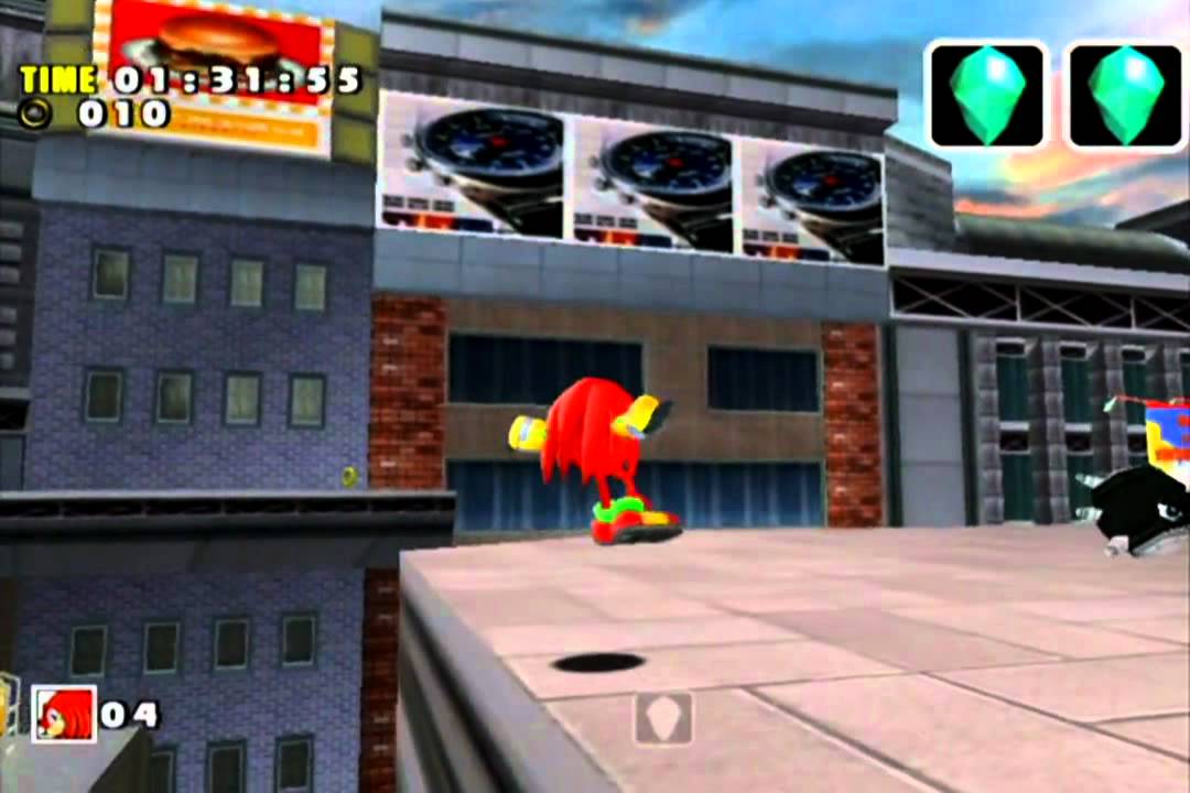 Sonic Adventure DX (GC) Knuckles Speed Highway Missions Level B and A ...