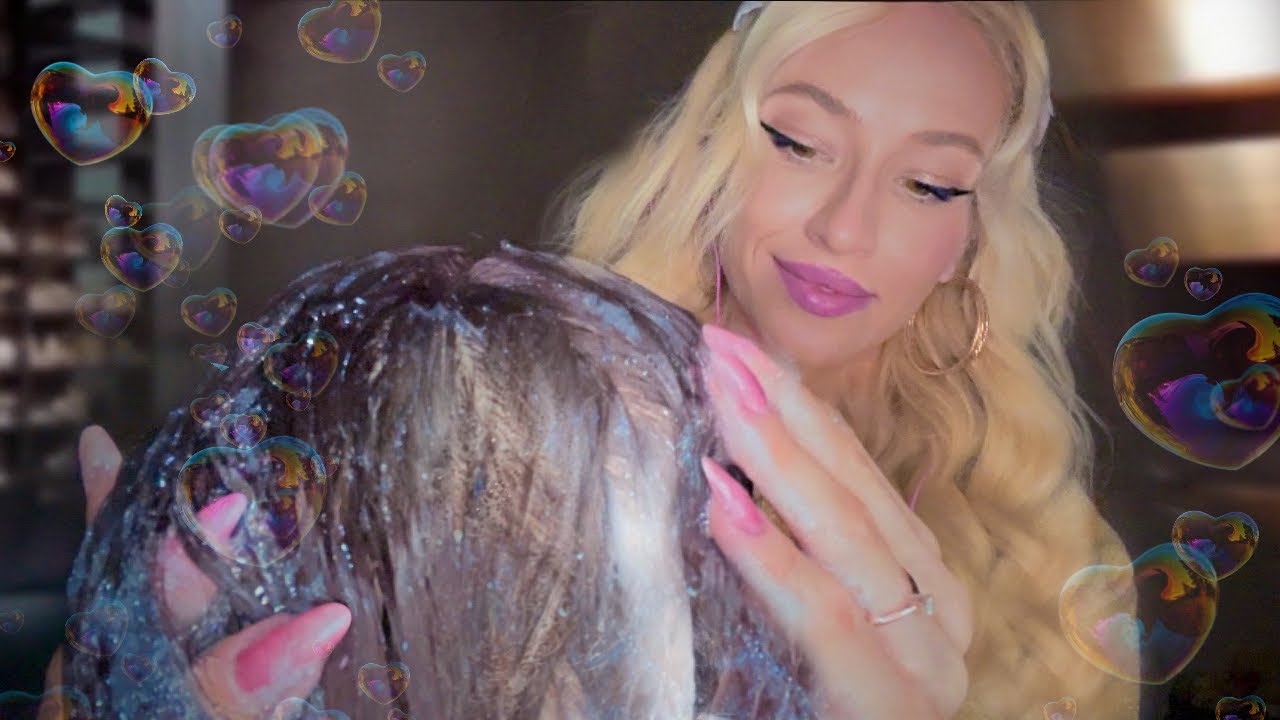 АСМР РАССЛАБЛЯЮЩЕЕ МЫТЬЁ ГОЛОВЫ 🧼 ASMR HAIR WASH WITH SHAMPOO - YouTube