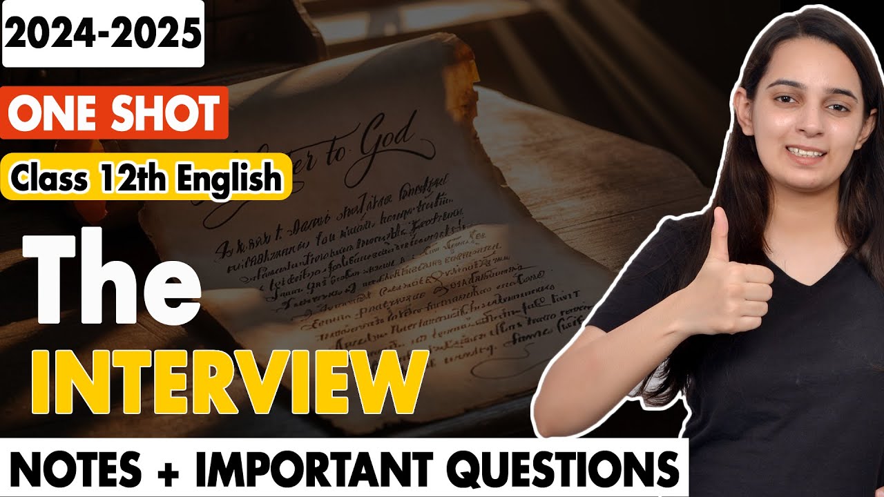The Interview Class 12 in Hindi One Shot |The Interview Class 12 ...