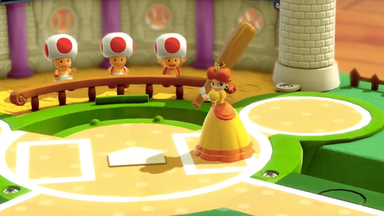 Super Mario Party - Mini League Baseball (Daisy vs Bowser ...
