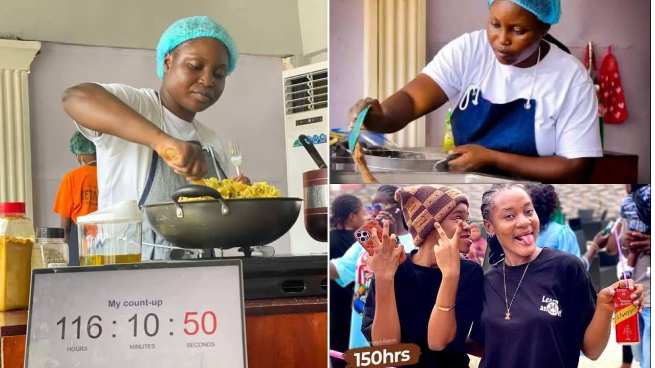 GWR: Chef Adeola Completes 150-hour Cook-a-thon, Continues Cooking ...