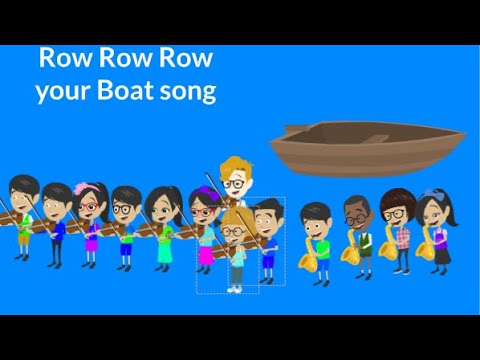 Row Row your Boat Nursery Rhymes Kids songs (Vyond Version) - YouTube