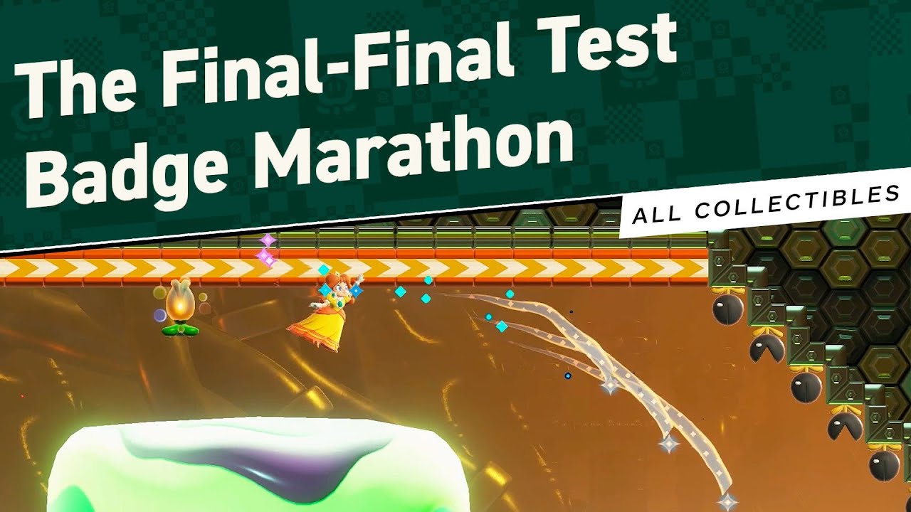 Super Mario Bros. Wonder - The Final-Final Test Badge Marathon (All Big ...