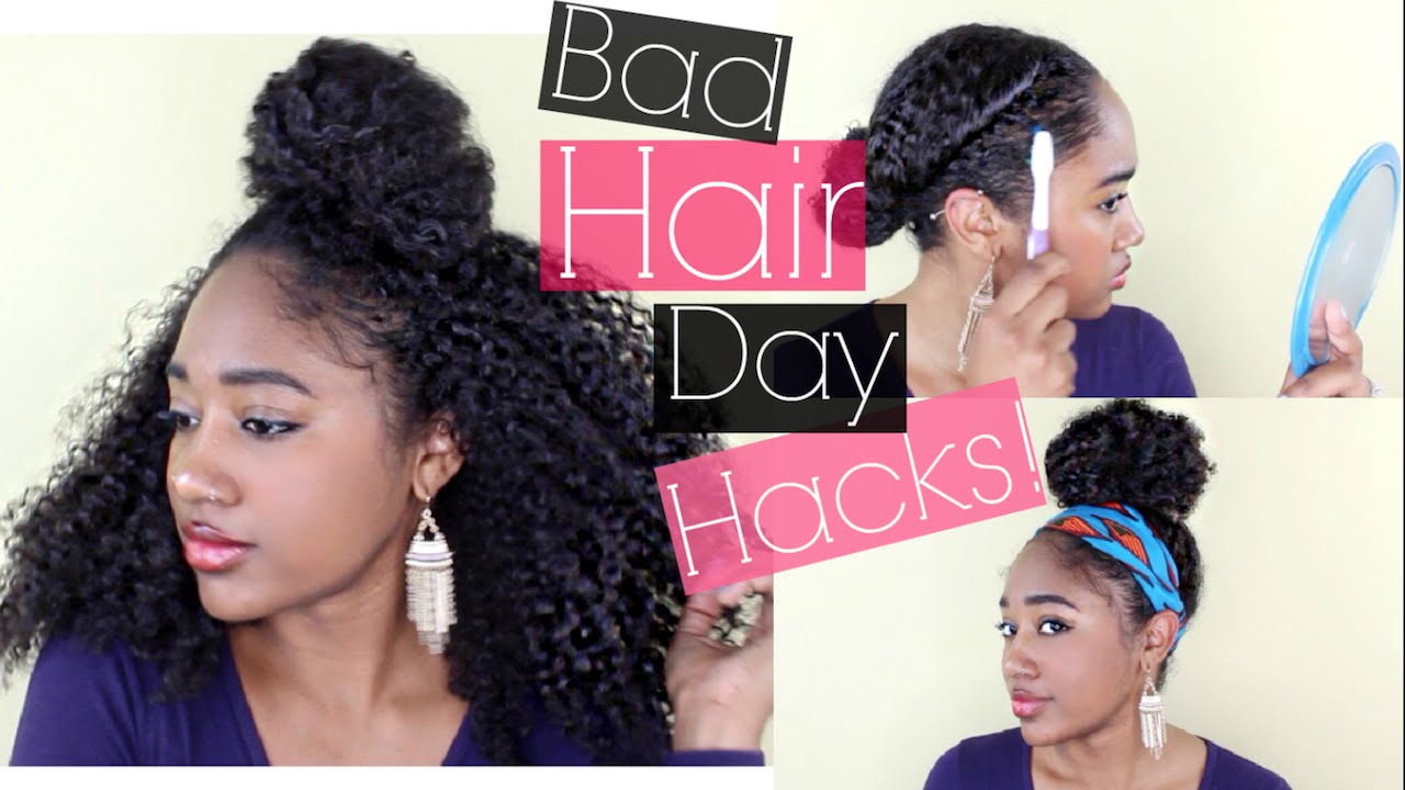 Quick Styles + Emergency Hair Kit for Bad Hair Days| Natural Hair - YouTube