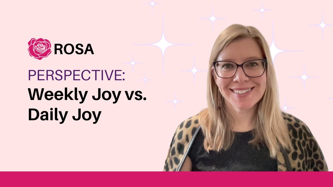 Weekly Joy Vs Daily Joy - YouTube