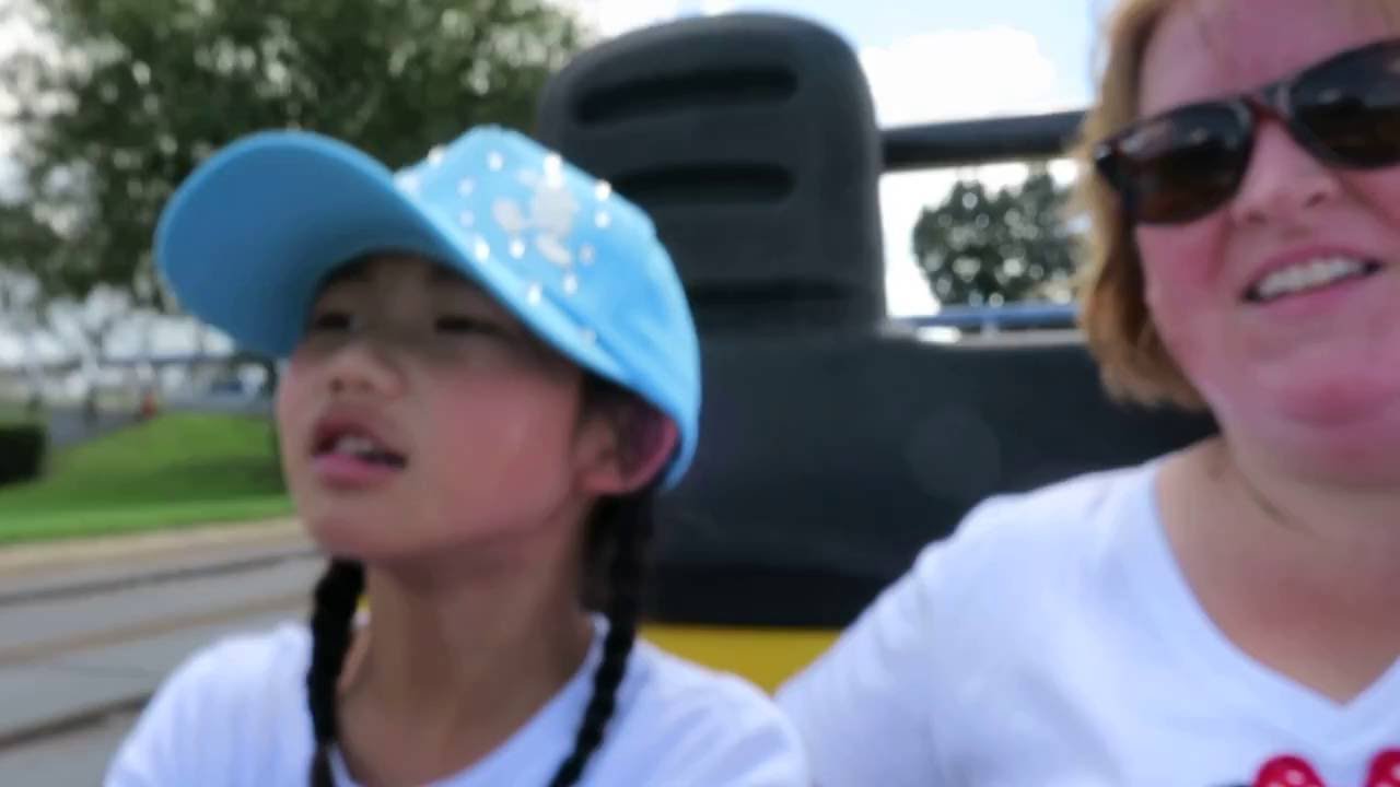 Hannah Driving at Tomorrowland Speedway, Magic Kingdom, Sept 2016, 7 ...