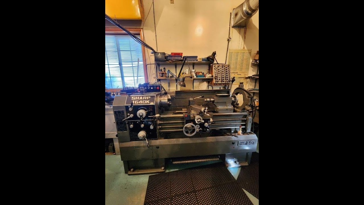 Sharp 1640K High Precision Lathe - MC# 603390 - YouTube