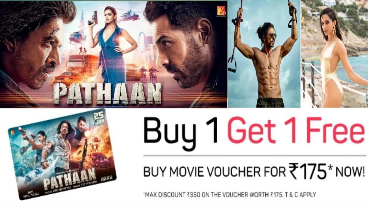 Pathan Movie Ticket Buy 1 Get 1 Free | Pathan Movie offer | book my ...