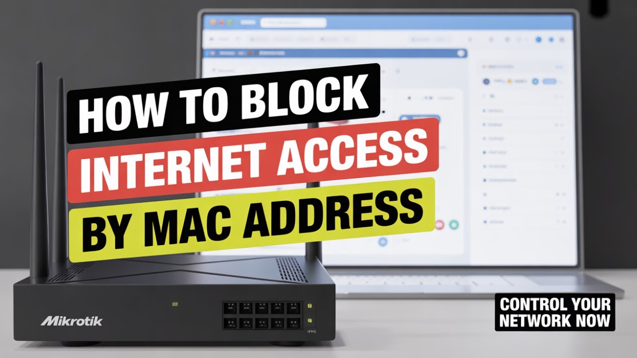 How to Block Internet Access by MAC Address on MikroTik Router - YouTube