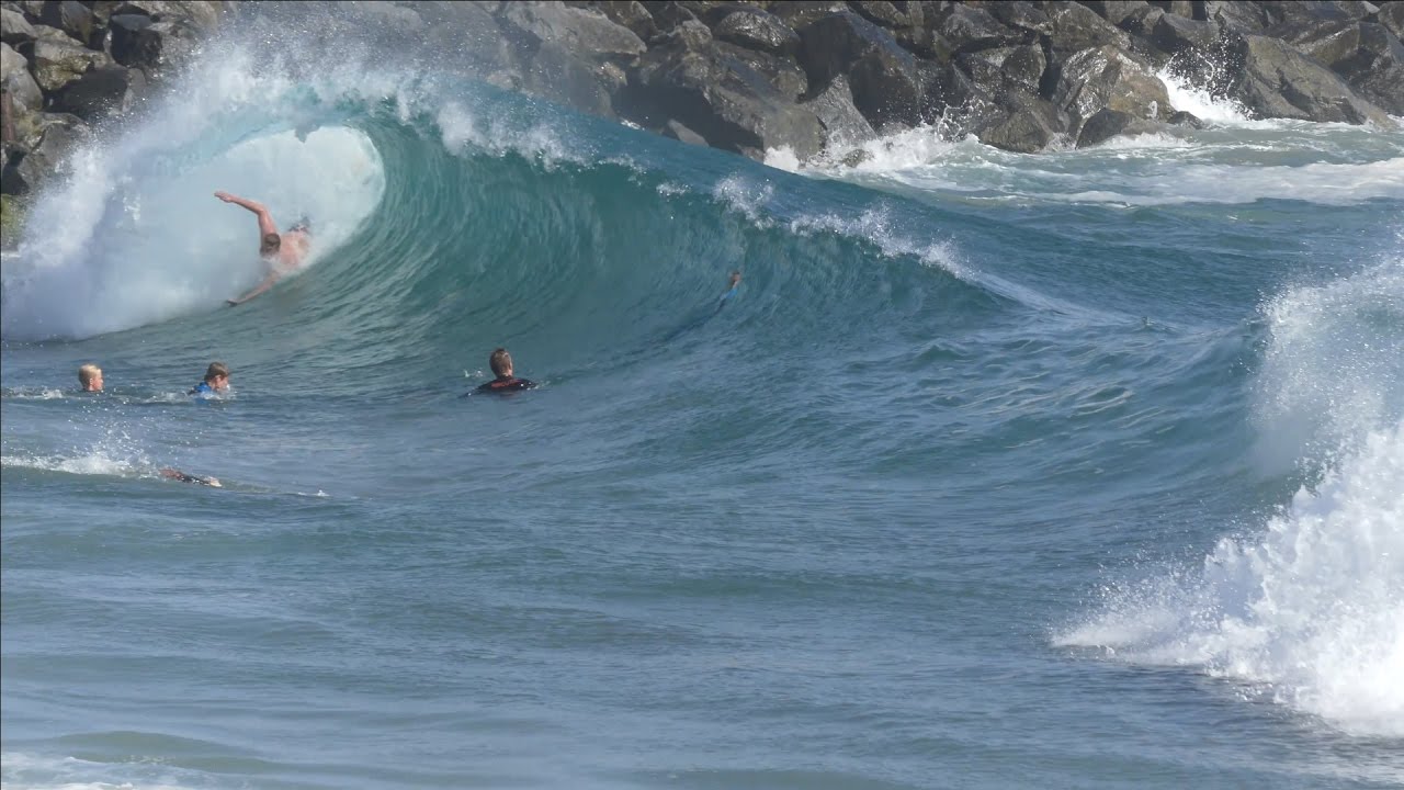 The Wedge, CA, Surf, 9/25/2016 PM - Part 2 (4K@30) - YouTube