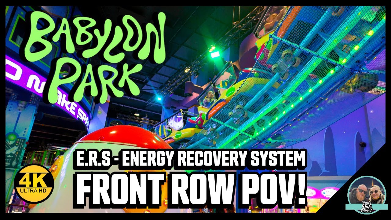 E.R.S Roller Coaster Front Row on ride POV | Babylon Park London ...