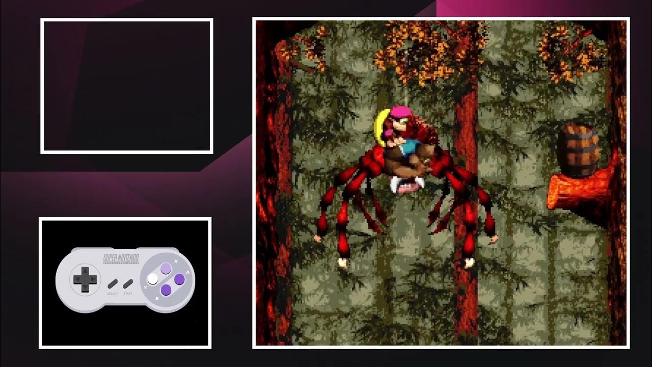 Donkey Kong Country 3: Dixie Kong's Double Trouble! 105% Walkthrough. Part 12 - Arich's Ambush ...