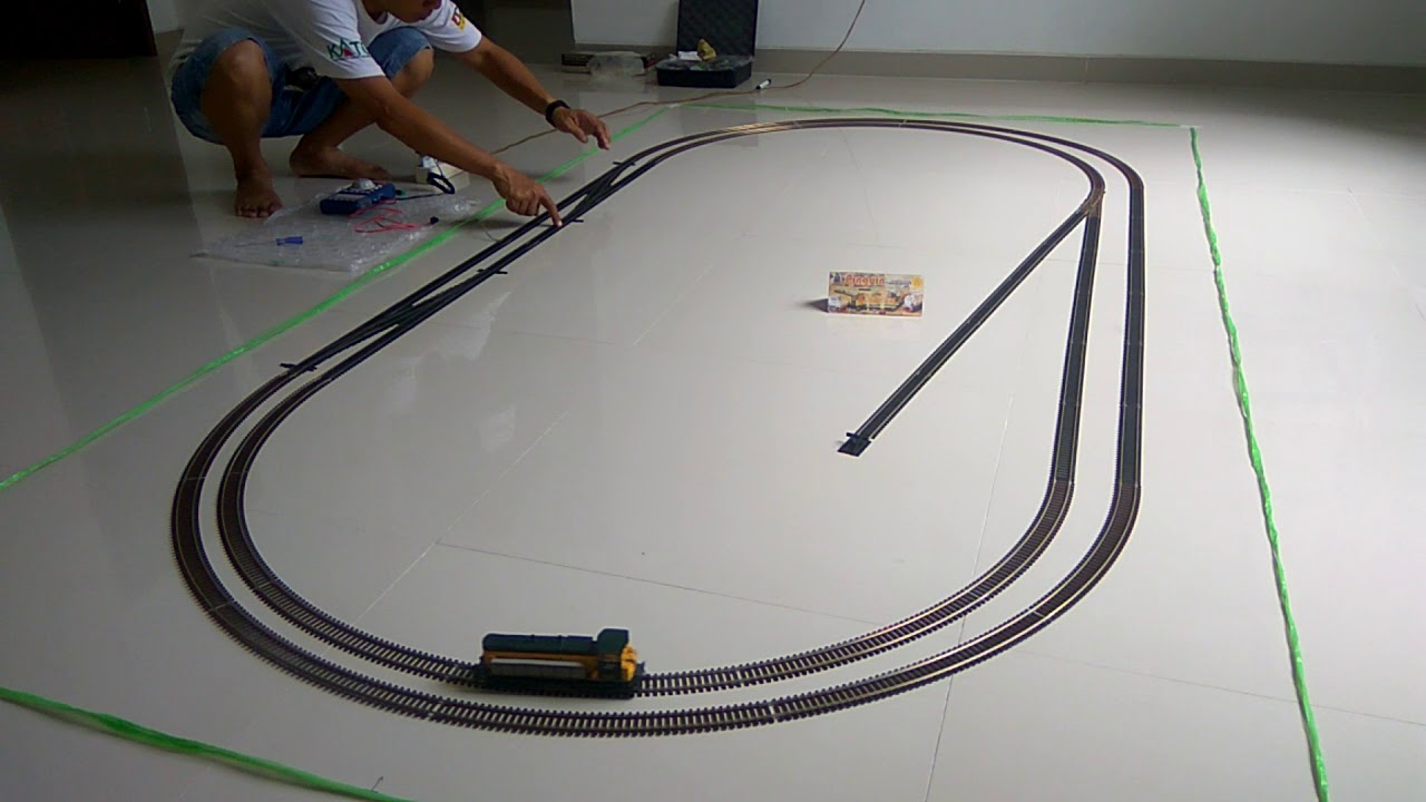 Model Railroad Combination Track HO Scale - YouTube
