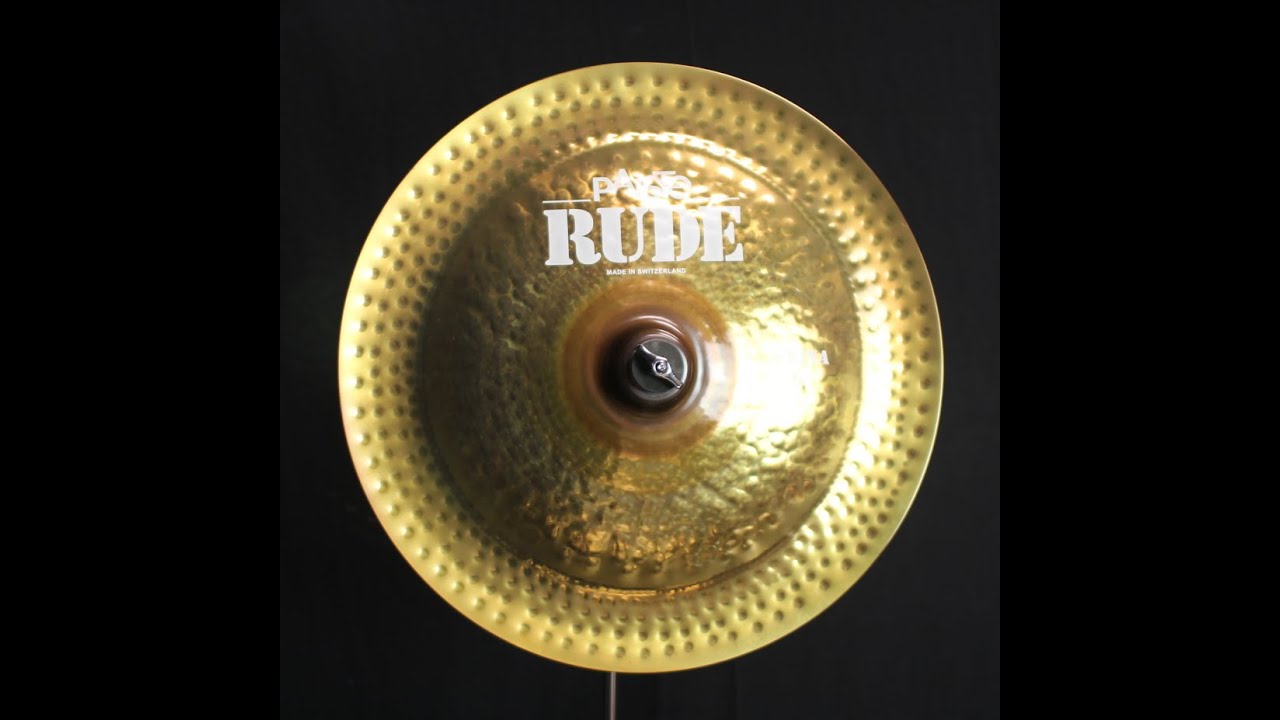 Paiste 18" Rude China - 1373g - YouTube