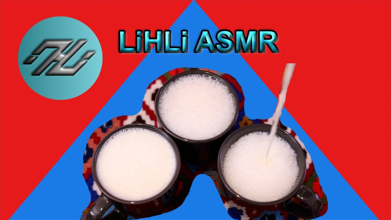 ASMR MILK SOUND TO SOOTHING, DRINKING MILK (Pouring liquids) - YouTube