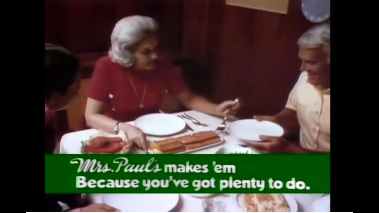 Mrs. Paul's Fish Sticks & Fillets Commercial (1972) - YouTube