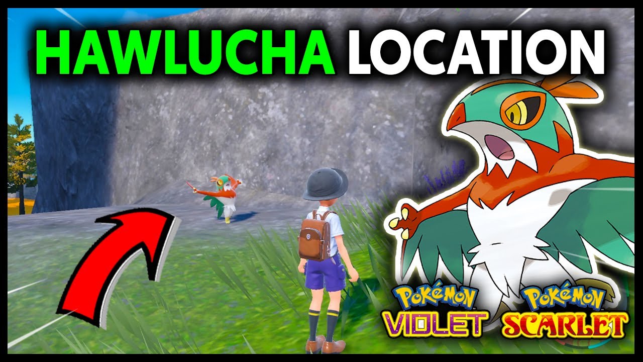 WHERE TO FIND HAWLUCHA ON POKEMON SCARLET AND VIOLET - YouTube