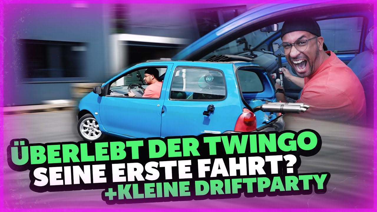 JP Performance - Überlebt der R1 Twingo seine erste Fahrt? + Driftparty - YouTube