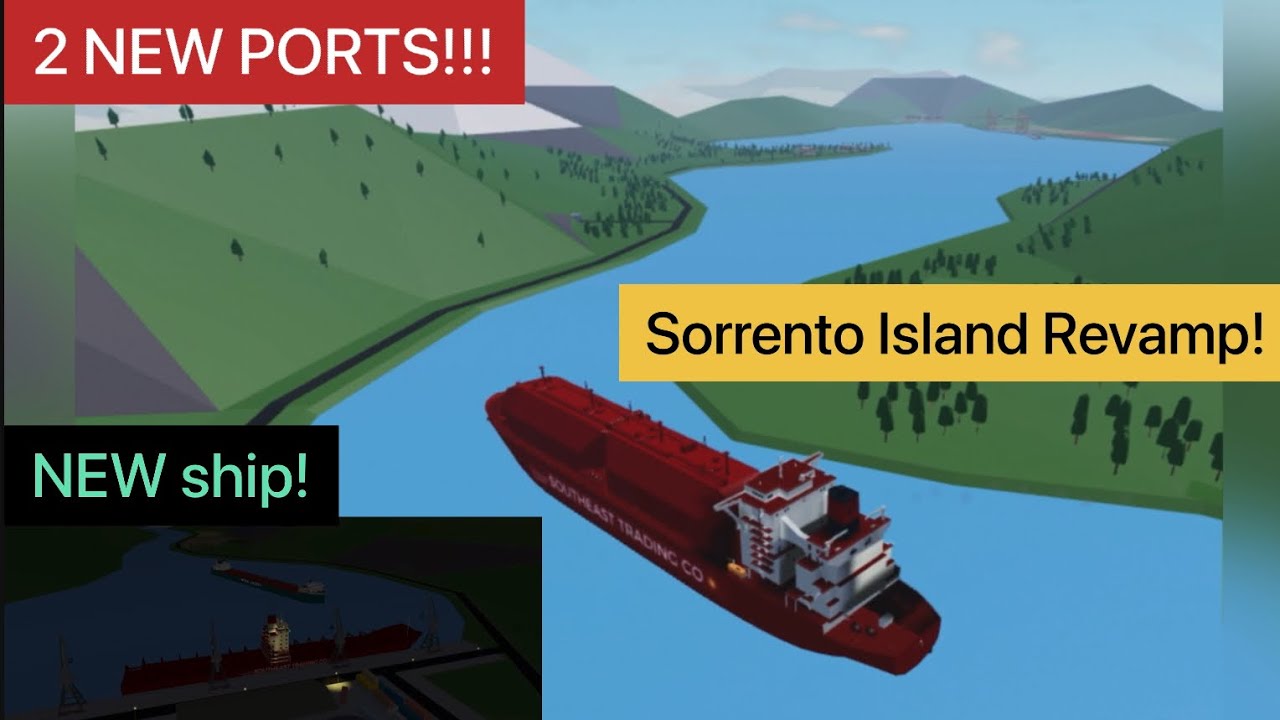 Lake Update! New SHIP and 2 NEW PORTS!! Roblox Shipping Lanes - YouTube