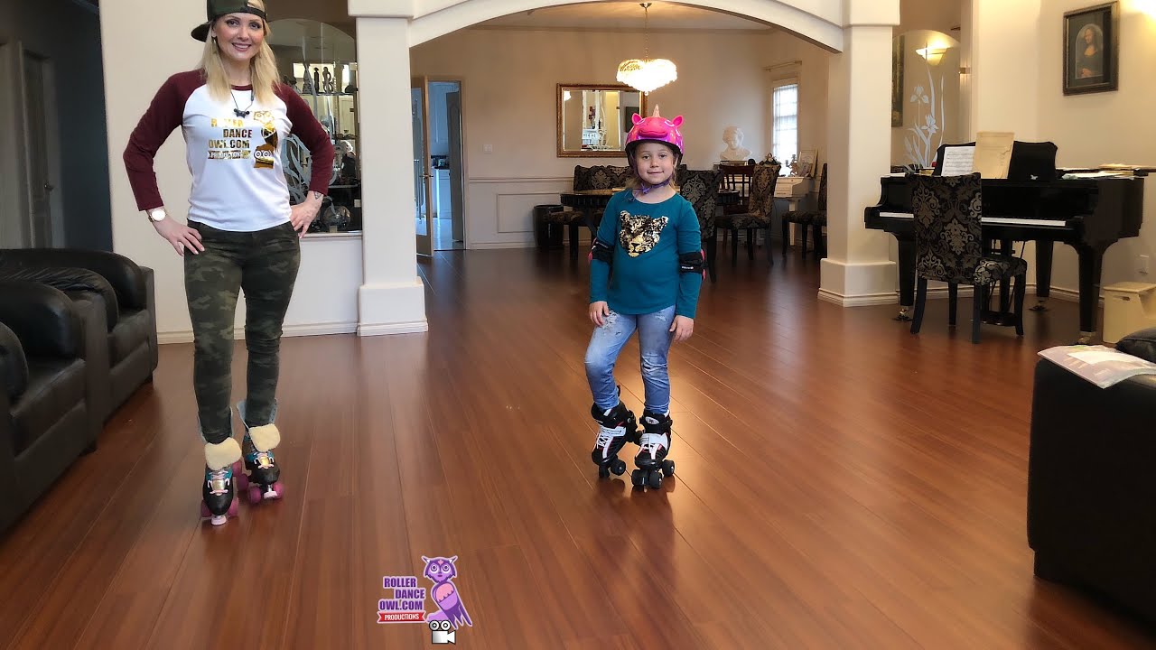 First Ever Roller Dance Experience! Learn To Roller Skate - YouTube