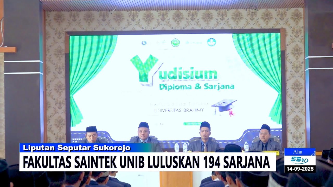 Fakultas Saintek UNIB Luluskan 194 Sarjana II S3tv - YouTube