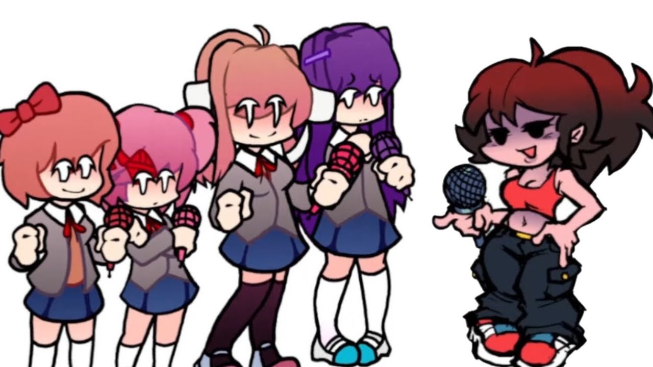 FNF DDLC VS Girlfriend, 17 Bucks Forever Walkthrough - YouTube