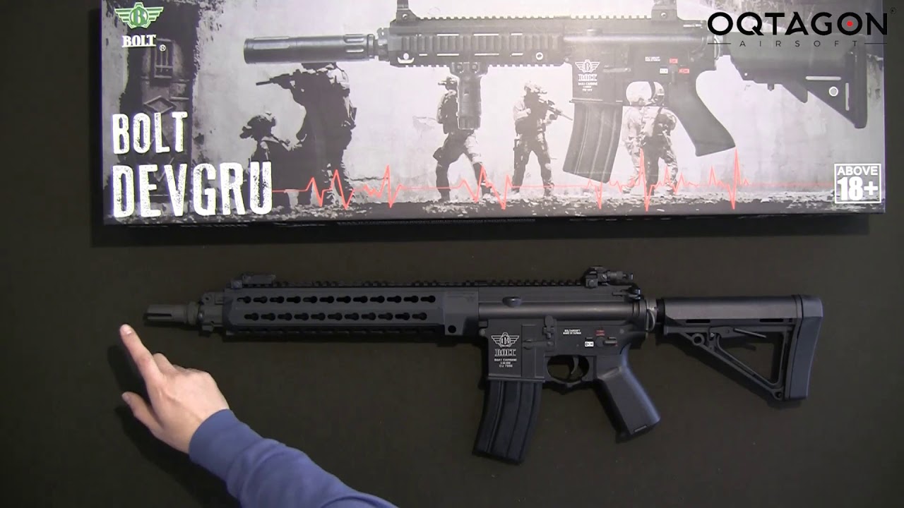 Prezentare Oqtagon Replica asalt DEVGRU K12 LTD Keymod Bolt Airsoft cod ...