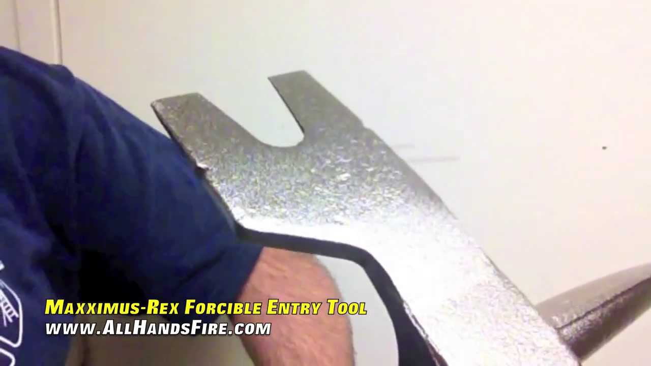 Maxximus Rex Tool Forcible Entry Halligan Bar - YouTube