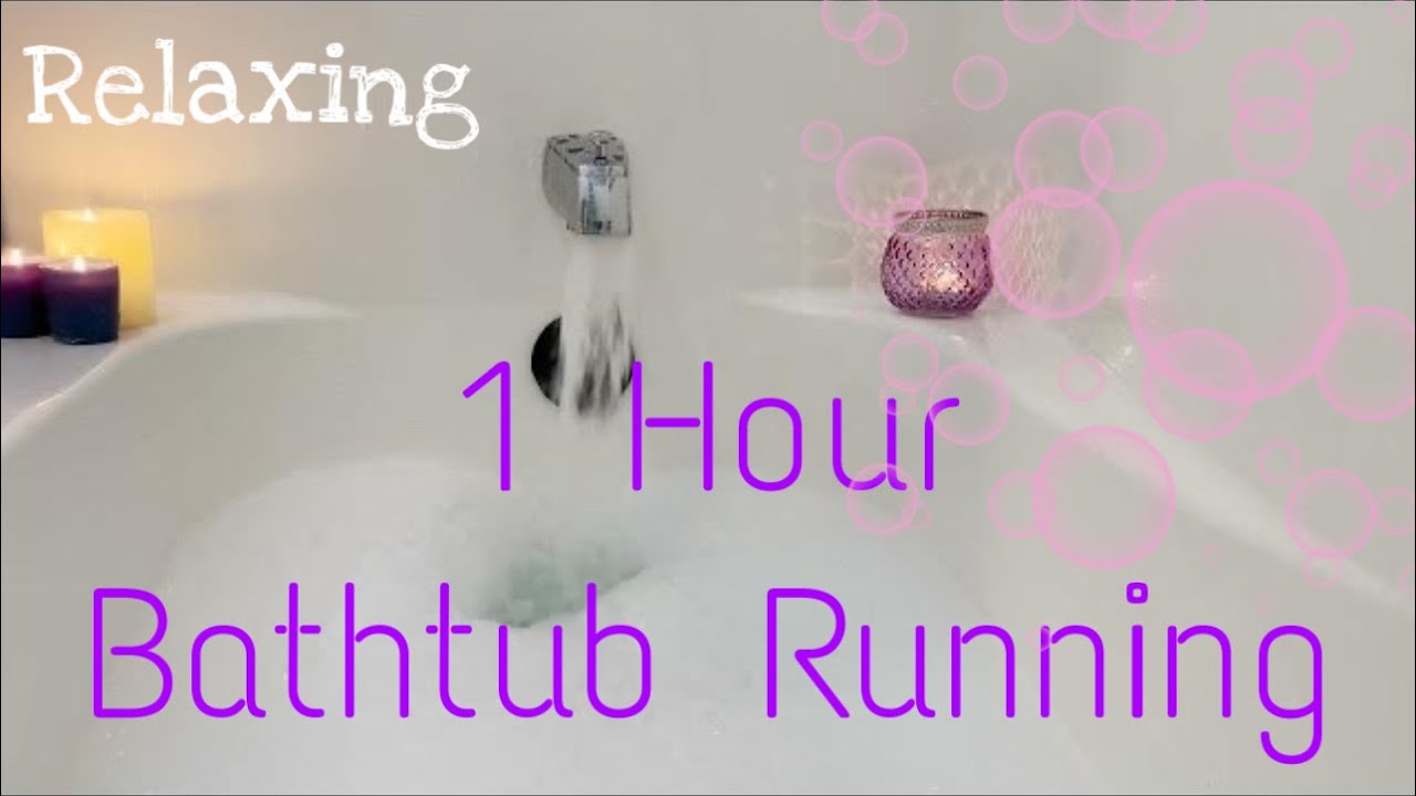 1 Hour Bubble Bath Filling then Loop - Bubbles and Candles - White ...