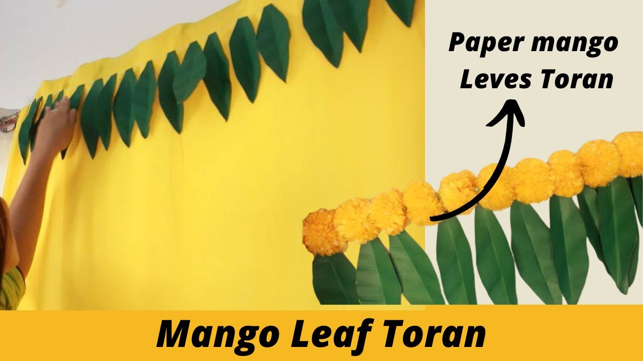 How to make Traditional Toran for Festival Decorations | Handmade Mango ...