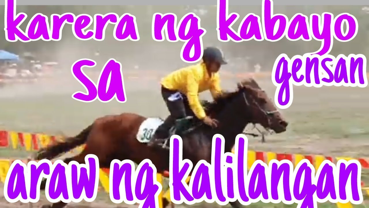 KARERA NG MGA KABAYO SA GENSAN - YouTube