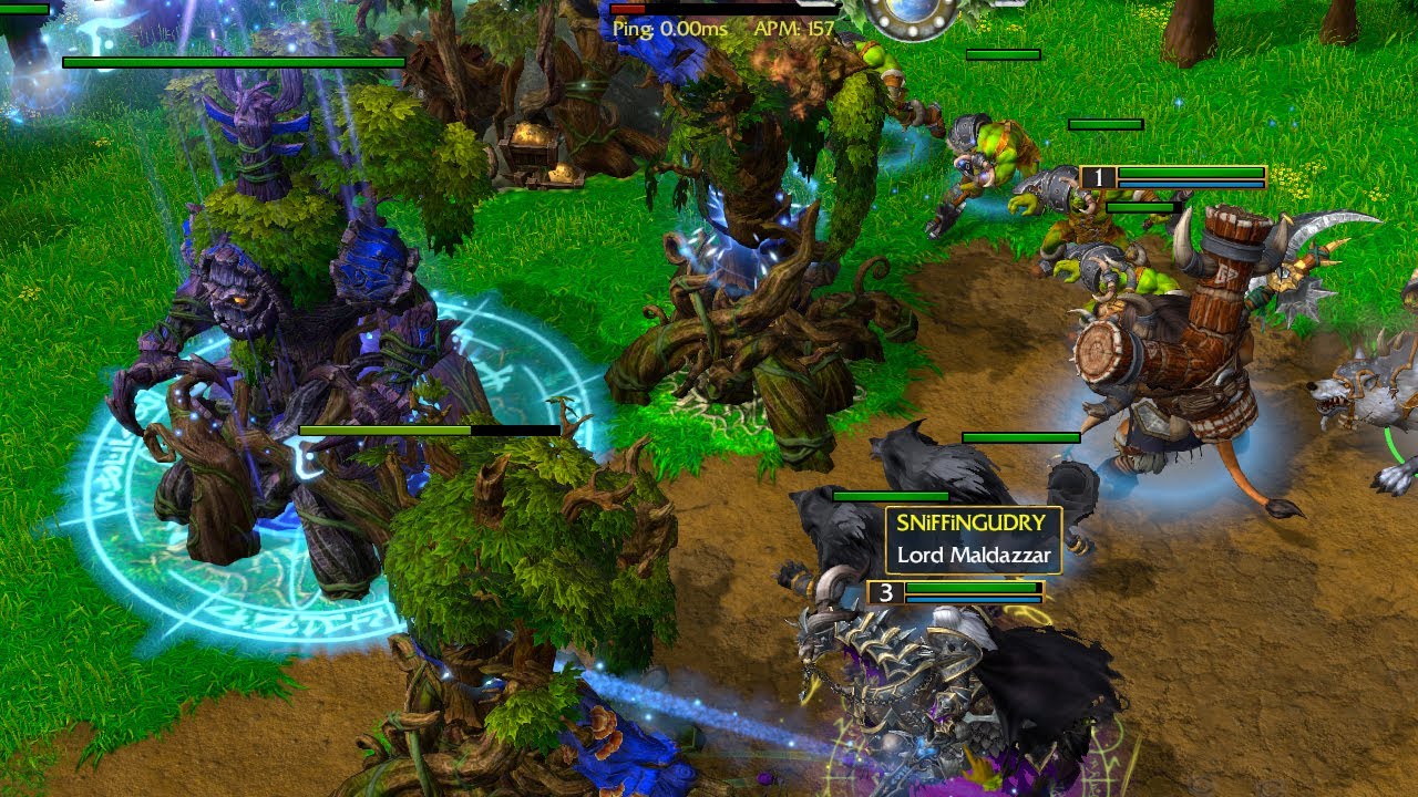 Warcraft 3 Reforged Gameplay - 2v2 Orc & Undead on Lost Temple - 1st Day Playing on New WC3 ...