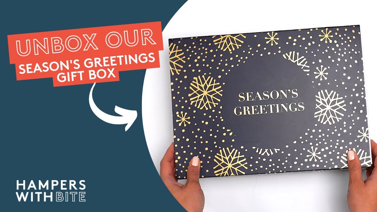Season's Greetings Gift Box | Hampers With Bite | Christmas Gift ...