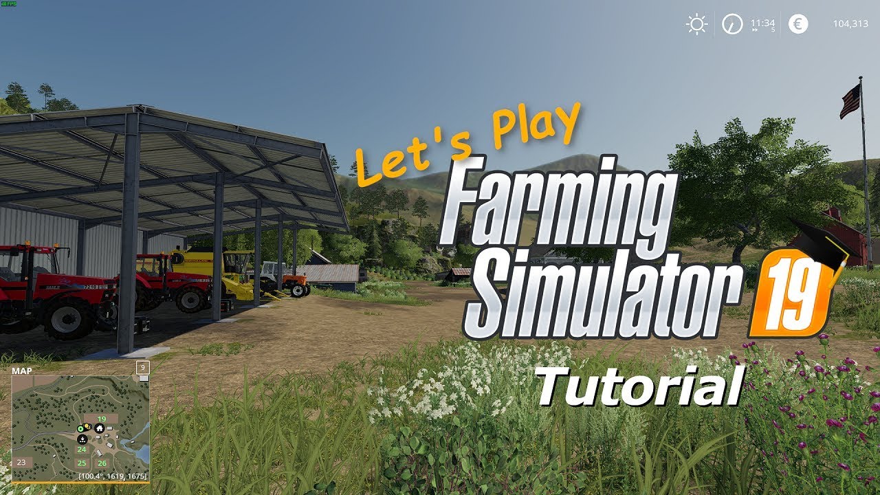 Farming Simulator 19 - Getting some Guided Tour - YouTube