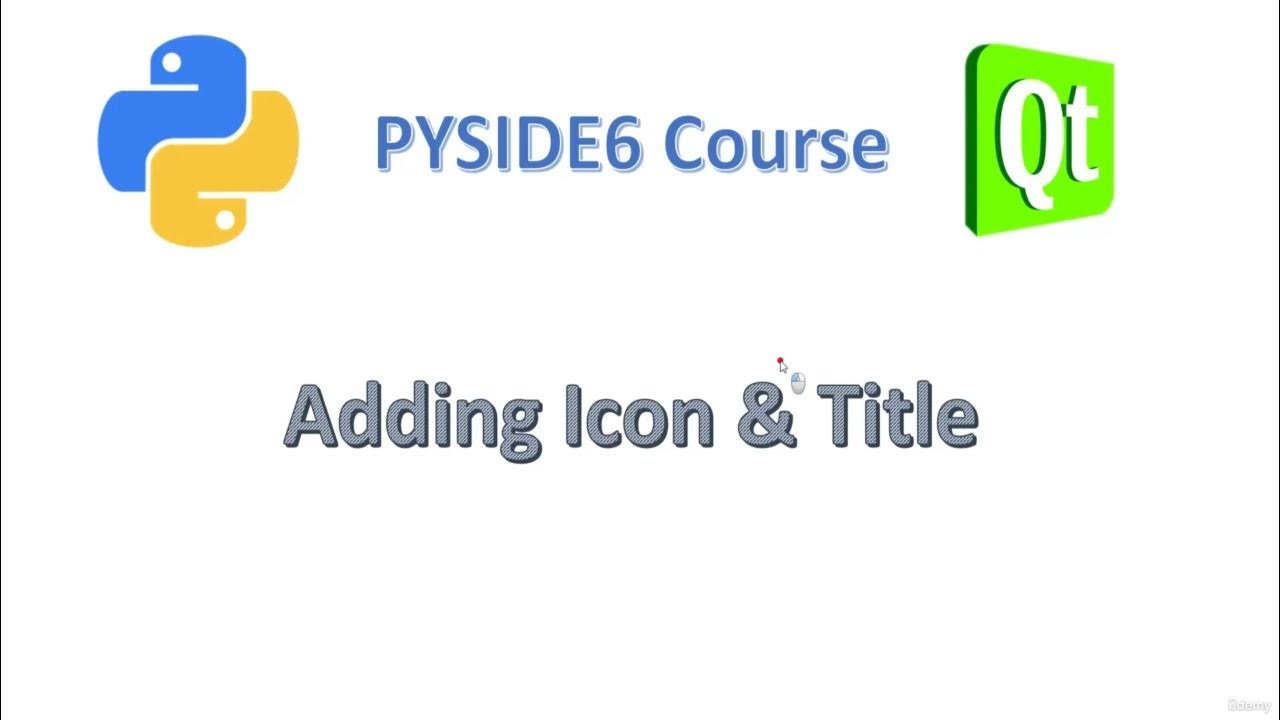 06eground Org 4 Add Icon To Pyside6 Window Youtube