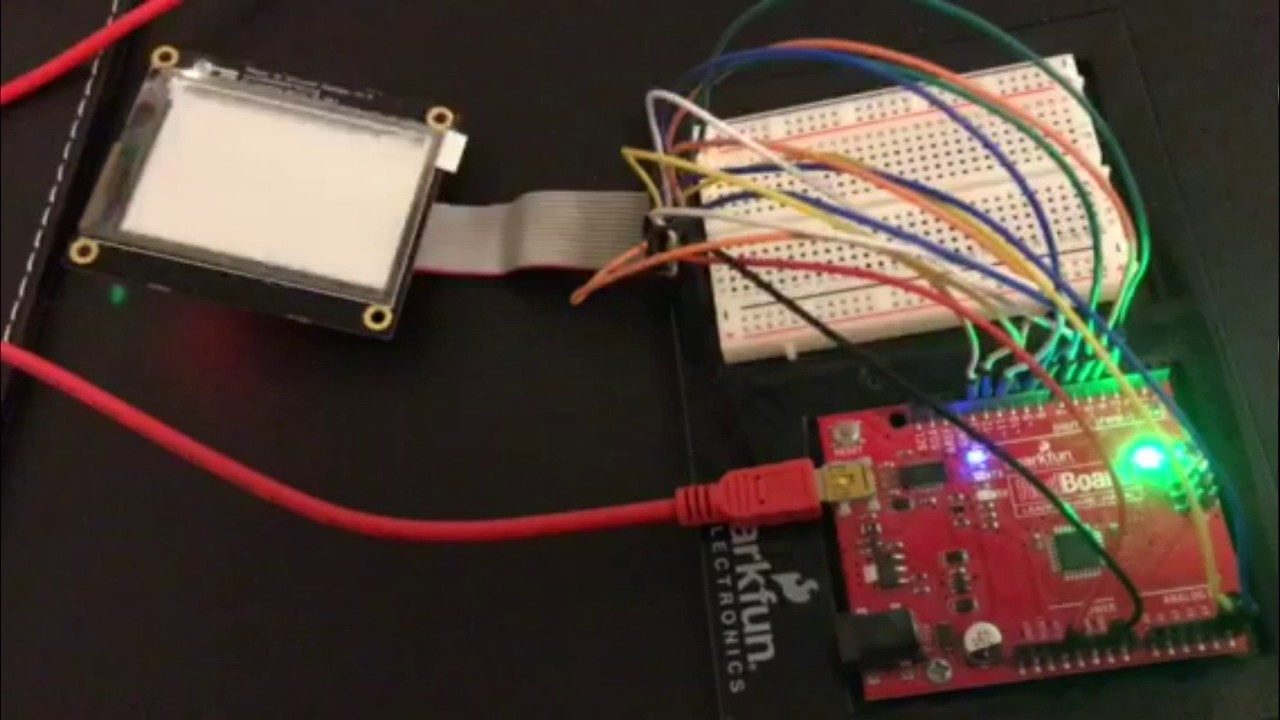 EM027BS013 E-paper Display Module with Arduino - YouTube