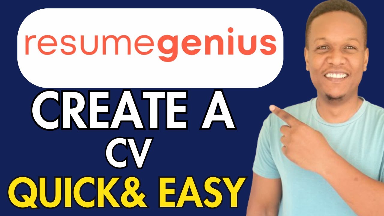 Resume Genius Tutorial(HOW TO MAKE A CV IF YOU HAVE NO WORK EXPERIENCE ...