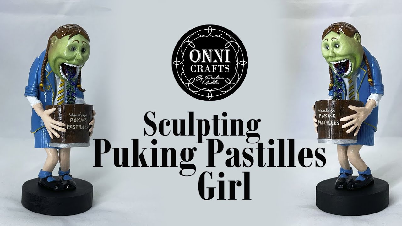 Sculpting Puking Pastilles Girl // Polymer clay sculpture - YouTube