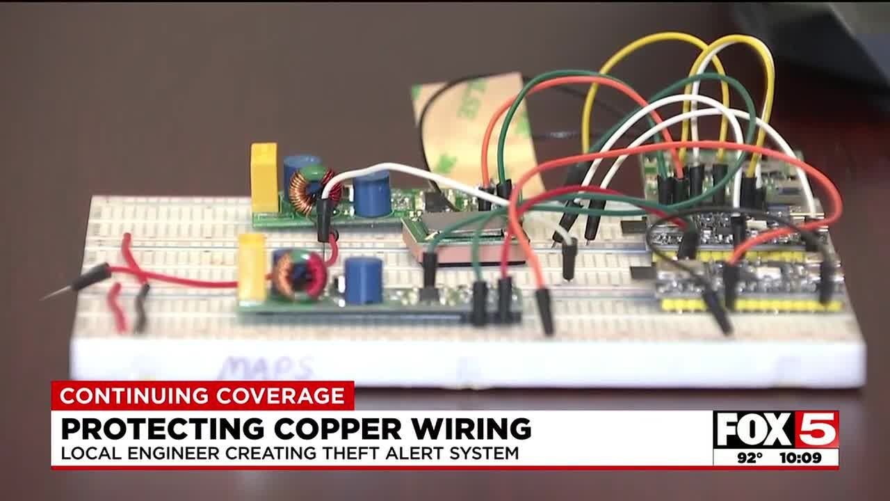Las Vegas engineer creating copper wire theft alert system - YouTube