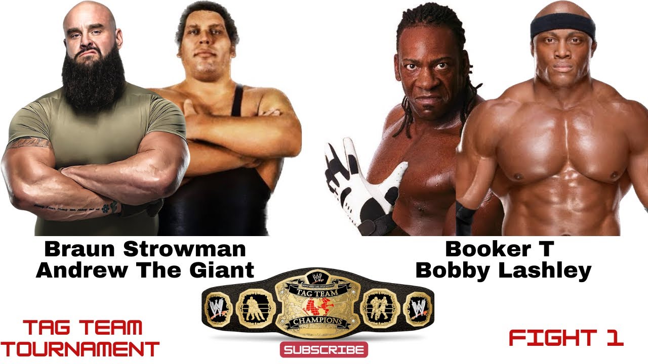 Strowman Andrew Vs Booker Lashley | Tag team Tournament | WWE World Tag ...