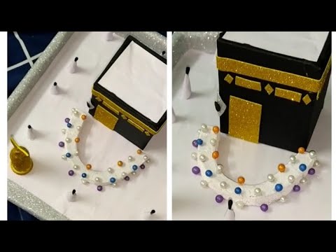 Kaaba project 🕋| khana kaaba project| school project| how to make Kaaba ...