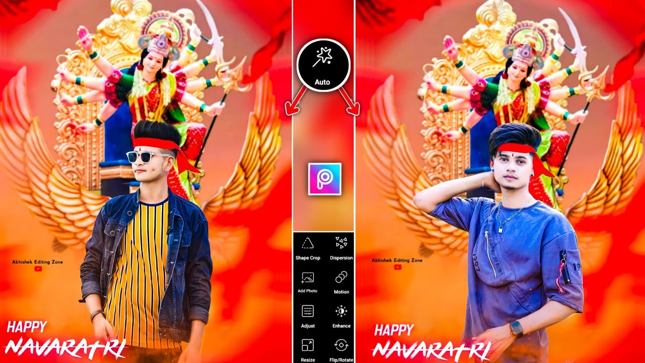 Navratri Photo Editing 2022 | Navratri Photo Editing PicsArt | Durga ...