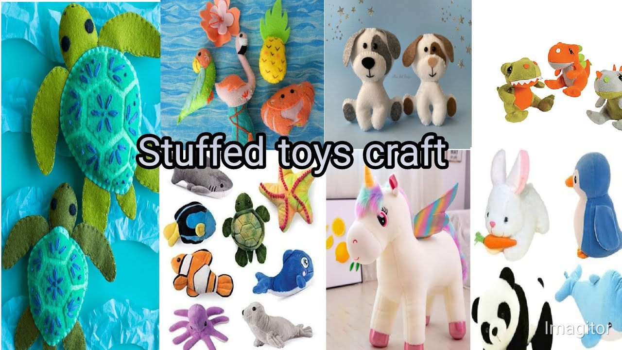|Stuffed animal craft|Diy stuffed animals art| - YouTube