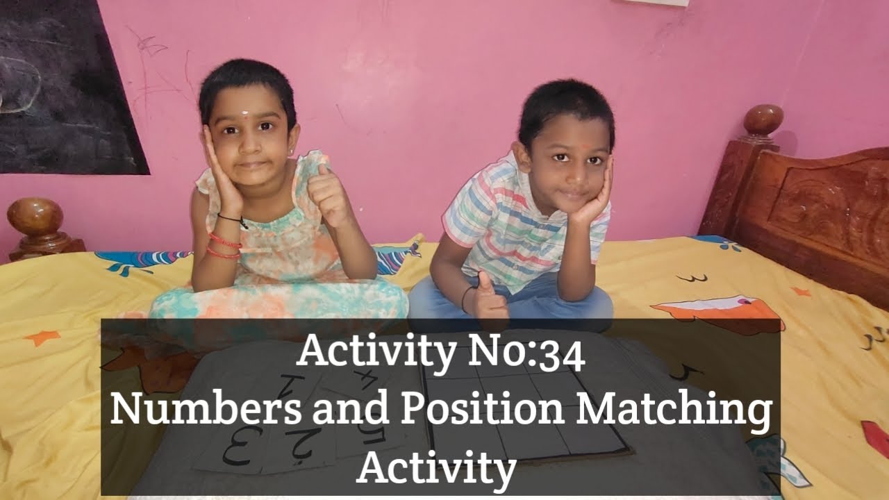 Activity No:34 Numbers and Position Matching Activity - YouTube