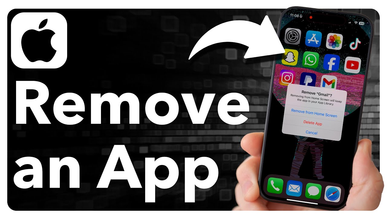 How To Remove An App From App Library - YouTube