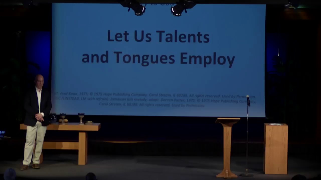 10.7.2018 - 9 a.m. Service | " For All the World" with Rev. Dr. Tony ...