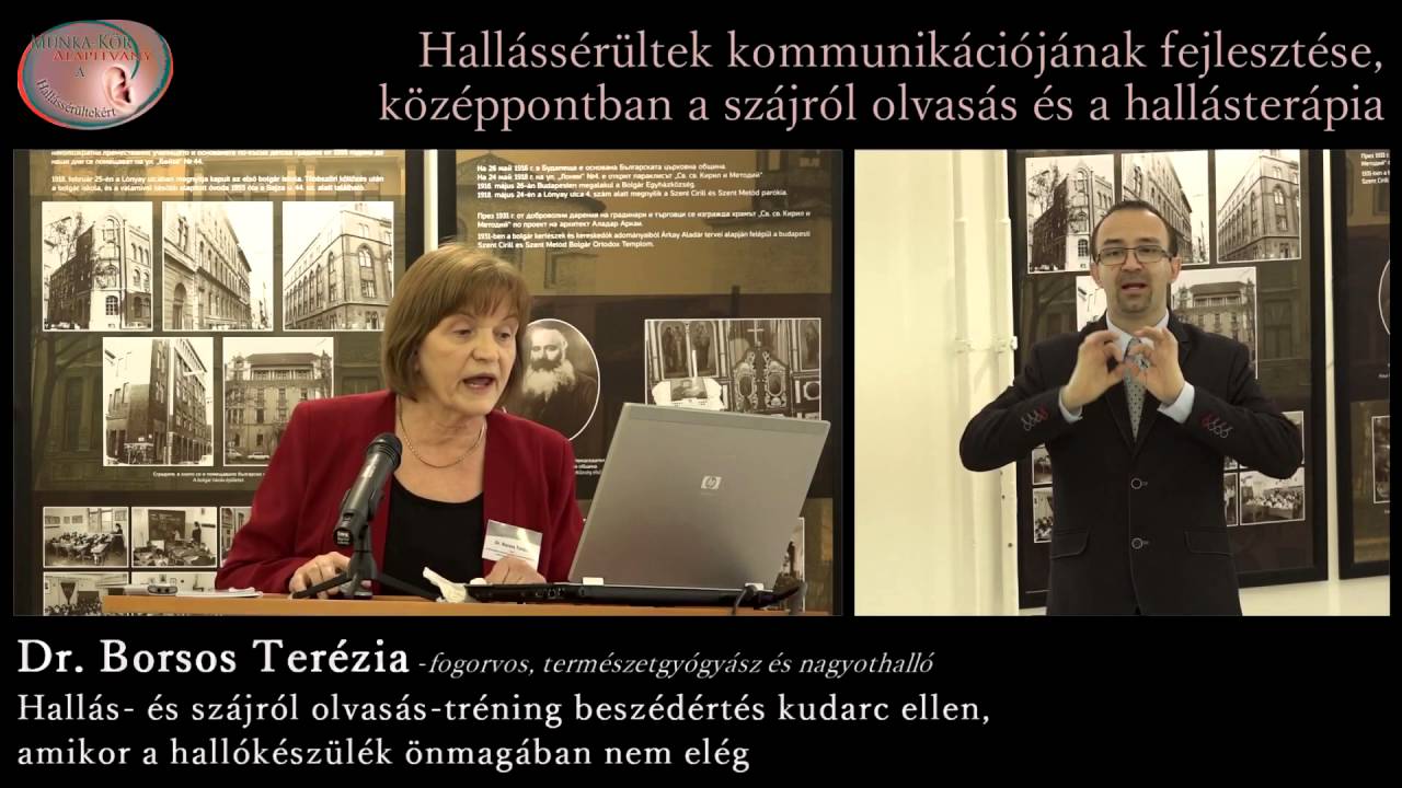 Szájról olvasás nemzetközi konferencia - Dr. Borsos - YouTube